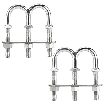 Amazon.com: NovelBee 2pcs Boat Stern Bow Eye Double U Bolts,Tie Down U ...