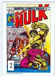 Amazon.com: 1978 Marvel Comics The Incredible Hulk Trading Card #2 ...