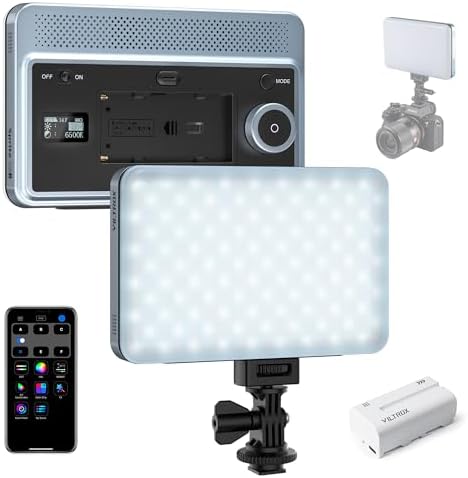 Amazon.com : Viltrox15B Bi-Color LED Camera Video Light,18W 2800K-6800K ...