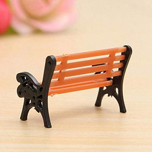 Sytauuan House Decor,Mini Garden Ornament Miniature Park Bench Craft ...