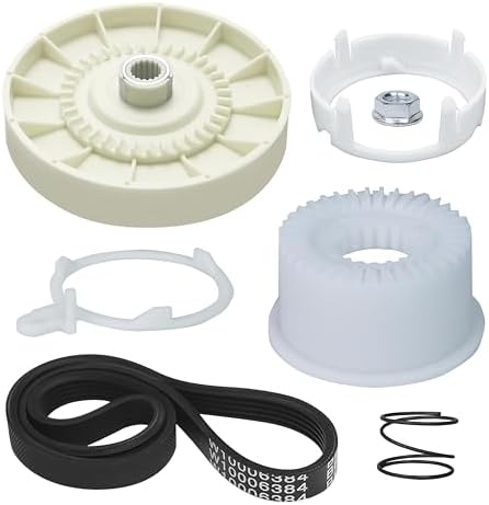 Amazon.com: W10721967 Washer Pulley Clutch Kit and W10006384 Washer ...