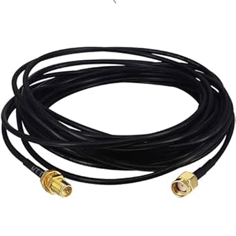 3M 6M 9M WiFi Aerial Antenna Extension Coaxial Cable RP-SMA Male Female ...