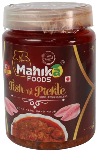 Buy MAHIKA FOODS Homemade Apollo Fish Pickle, Authentic Andhra Style ...