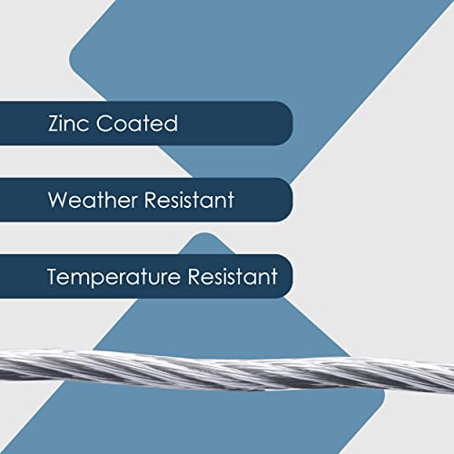 Snapklik.com : Vinyl Coated Wire Rope, Aircraft Cable, Carbon Steel ...