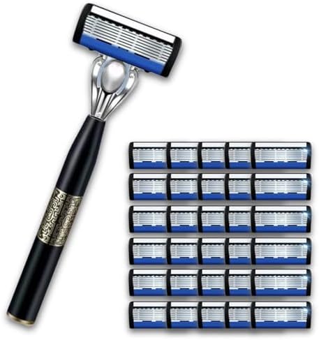Amazon.com: Upgrade 7-Blade Razor for Men, Razor Handle & 3 Razor Blade ...