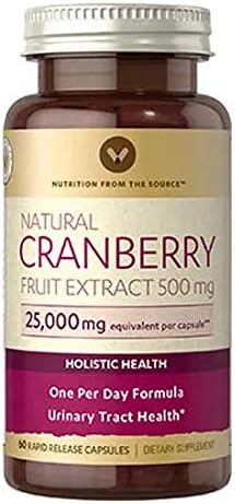 Amazon.com: Natural Cranberry Fruit Extract 500mg 60 Rapid Release ...