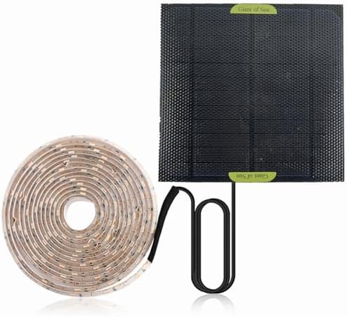 Amazon.com: Kalastussaari Solar Powered Grow Lights, 16.4ft Plant Light ...