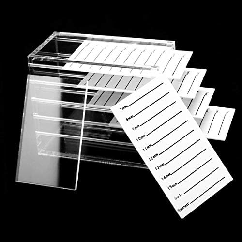 Amazon.com: 5 Layer Clear Acrylic Eyelash Storage Box False Eyelash ...