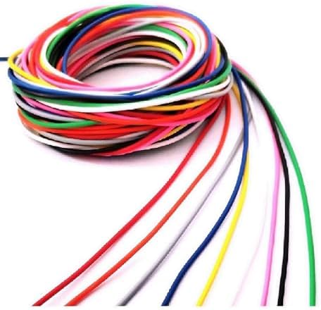 Steko (27 Meters) Combo Of 9 Color Multi Strand Hookup Wire 14/36 DC ...