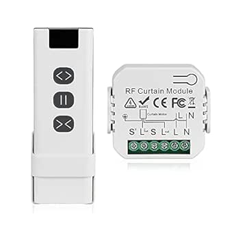 Wireless Roller Shutter Control Retrofit Set, Wireless Switch for Shutters, Blinds, Awnings ...