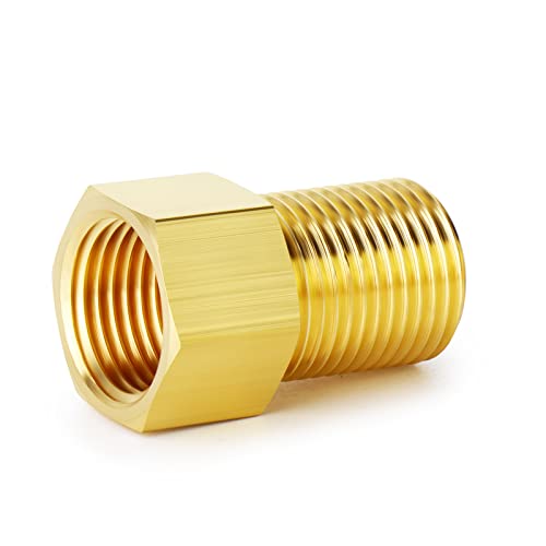 Snapklik.com : 1PCS Brass Pipe Fitting, Extension Hex Adapter, 1/2 Male ...