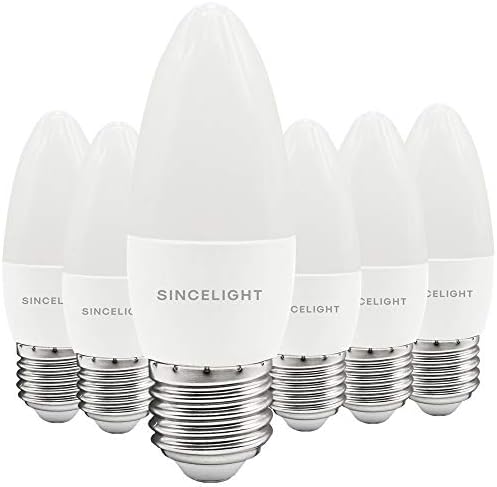 SINCELIGHT E14 LED Light Bulb, Mini P45 Golf Shape with Milky Diffuser ...