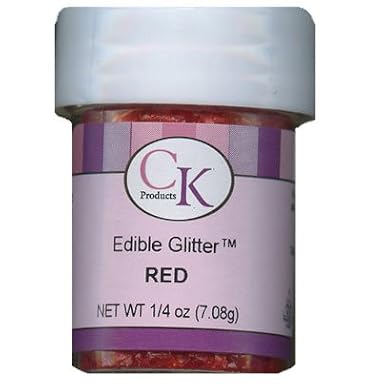Amazon.com: Red Edible Glitter - 1/4 oz : Grocery & Gourmet Food