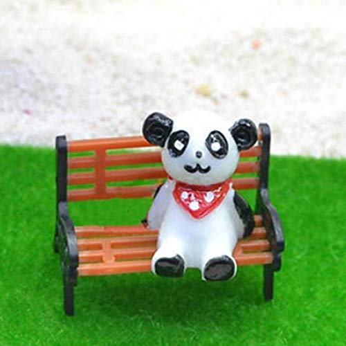 Sytauuan House Decor,Mini Garden Ornament Miniature Park Bench Craft ...