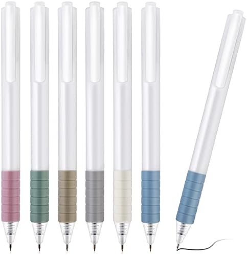 Amazon.com: cobee® Retractable Ballpoint Pen with Soft Grip, 6 Pcs 0 ...