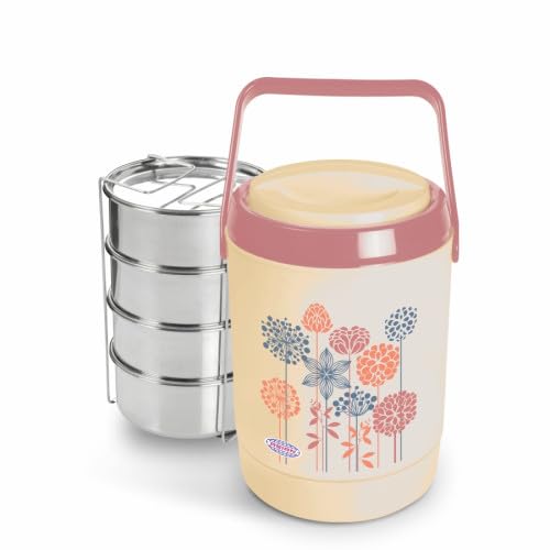 Buy Generic Insulated Double Wall Tiffin Carrier 4 Family Size ...