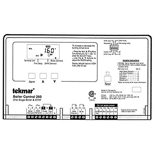 Tekmar 260 One Stage Boiler and Dhw Control: Thermostat Controllers: Amazon.com: Tools & Home ...