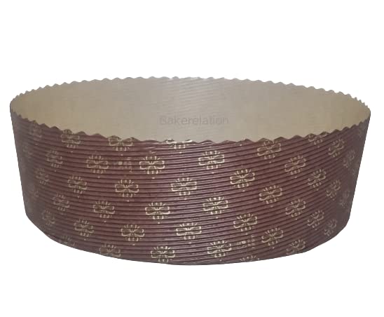 Buy Bakerelation 500g Disposable Paper Cake Mould Brown Gold Pack of 10 ...