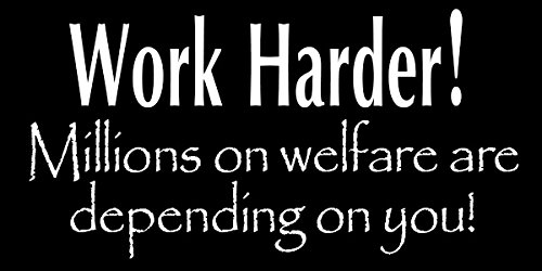 Amazon.com: Work Harder Hard Hat Sticker Decal Vinyl Bumper Gift DÉCOR ...