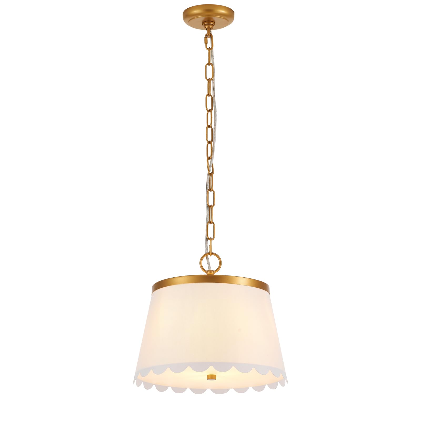Cream Colored Drum Shade Pendant Light Beige 7 Inch Retro Drum Shade