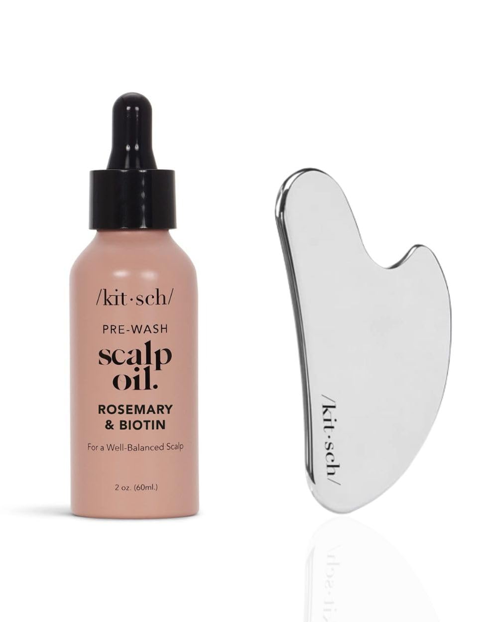 Amazon.com: Kitsch Stainless Steel Gua Sha & Rosemary Oil with Discount ...