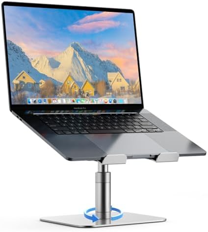 Laptop Stand, Necomi Upgraded Desktop Laptop Stand, 360° +180° Rotation ...