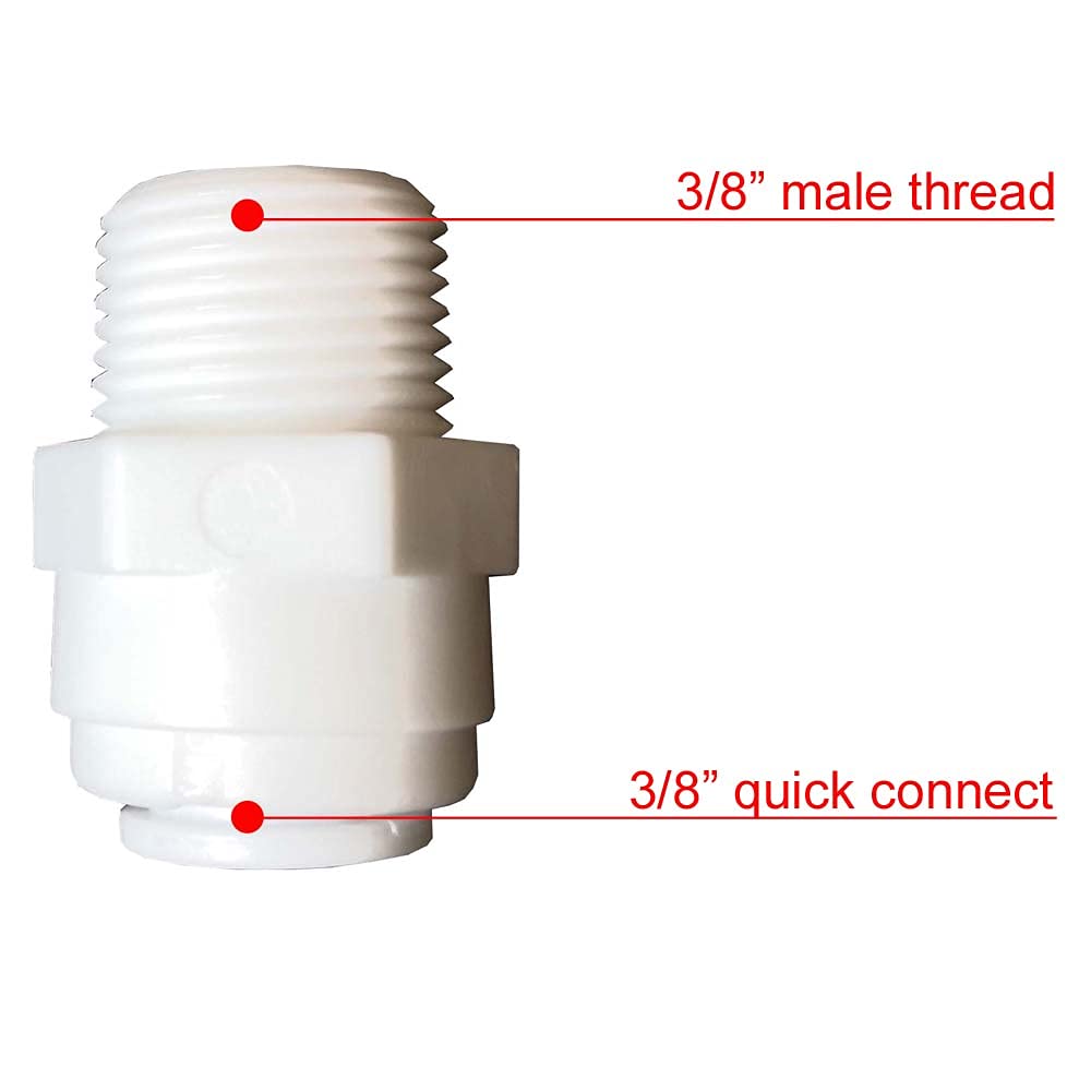 Snapklik.com : YZM 3/8 Male NPT To 3/8 OD Tube Quick Connector Adapter For Drinking Water Filter ...