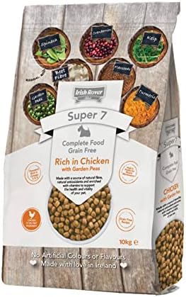 Irish Rover Super 7 chicken With garden Peas 10kg Dog Food. : Amazon.co ...