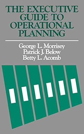 Amazon.com: The Executive Guide to Operational Planning: 9781555420642 ...