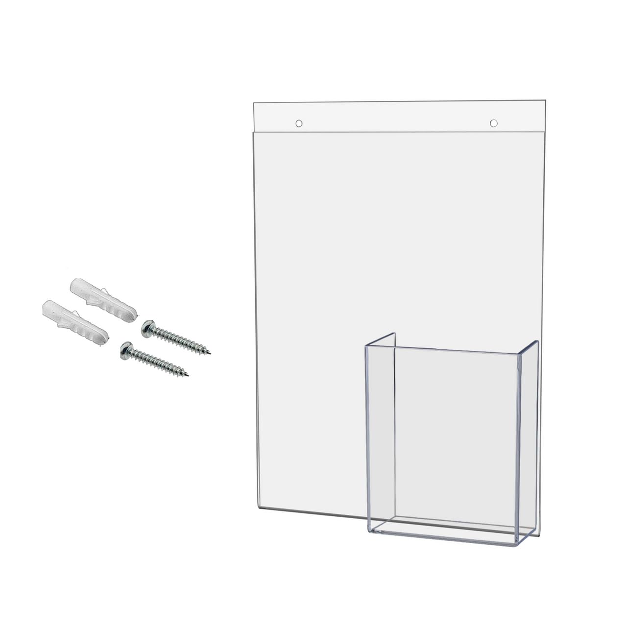 Amazon.com: Marketing Holders Sign Holder 8.5" x 11" Wall Mount with 4 ...