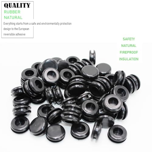Snapklik.com : EASYEAH 3/8 Rubber Grommets, 5/16 ID Rubber Hole Plugs ...