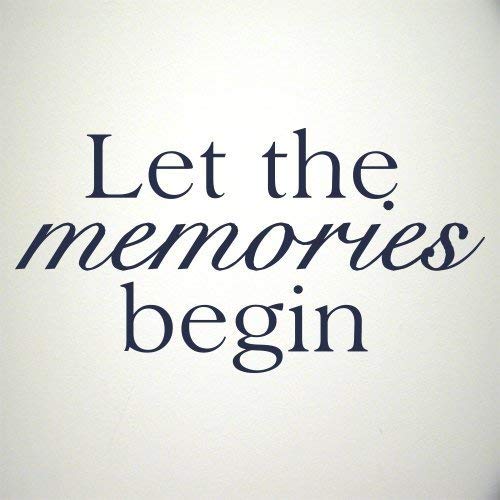 Amazon.com: Let the Memories Begin wall decal : Handmade Products