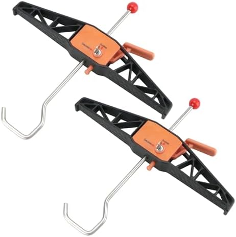 Homvvi Ladder Clamps, Ladder Roof Rack Clamps 2 Pack - Lockable Car Van ...