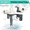 Amazon.com: W11396717 W11263349 Washer Drain Pump, Compatible with ...