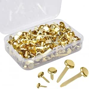 500 Pieces Round Scrapbooking Brads - Paper Fasteners for Crafts, Split ...