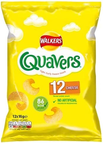 Amazon.com: Walkers Quavers Cheese Snacks 16g x 6 per pack