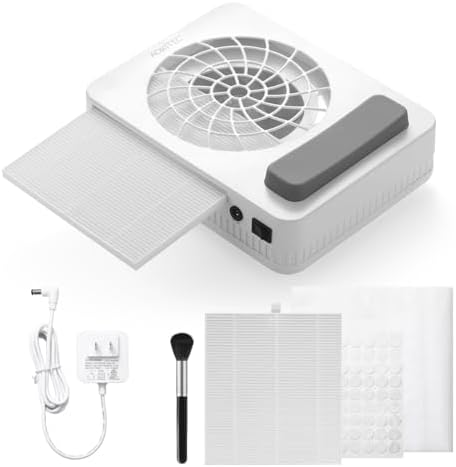 Amazon.com: MelodySusie Cordless Nail Dust Collector,Compact Vacuum Fan ...