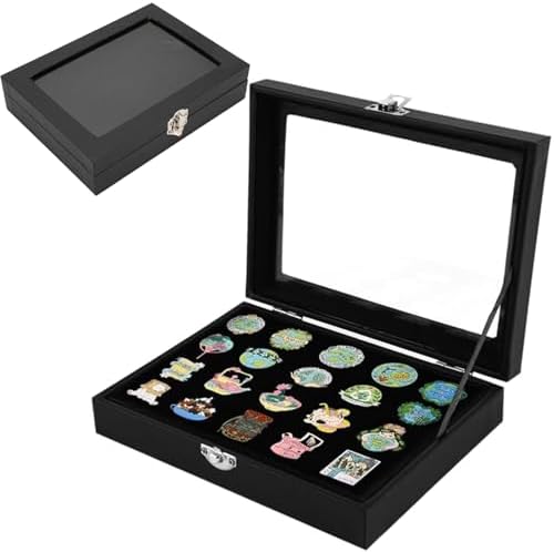 RJFUJP Pin Badge Display Frame, 20 x 15cm Pin Badge Display Case, Pin ...
