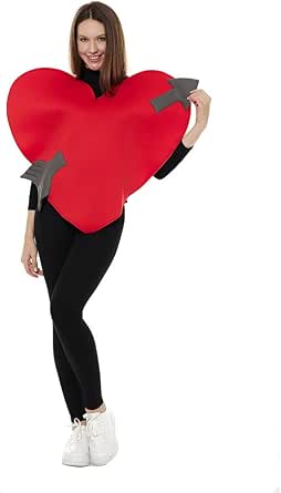 Amazon.com: Adult Heart Costume for Valentine's Day Costume Prop Red ...