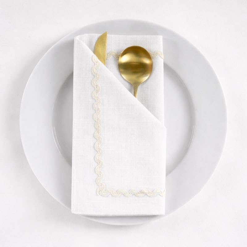 Amazon.com: ZOMI Table Napkins Set of 6 – 100% Cotton Fabric 18x18 Inch ...