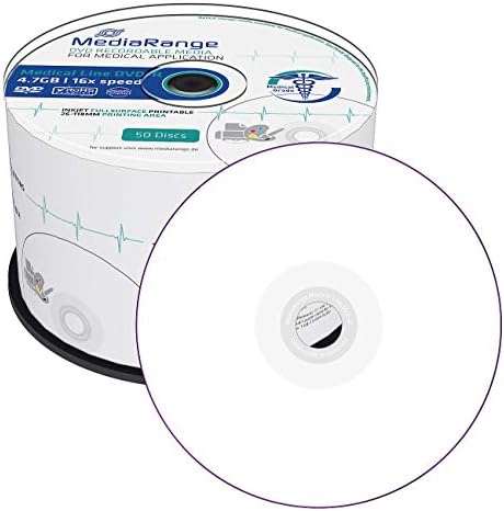 MediaRange Medical Line DVD-R 4.7GB 16x Full Surface Printable 50 ...
