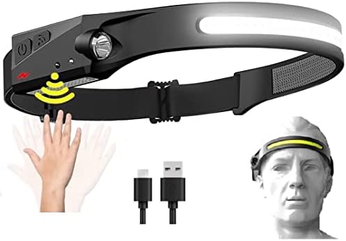 Amazon.com: STM Leaders LED Headlamp Rechargeable Headlights for Head ...