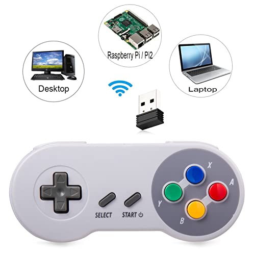 Snapklik.com : Kiwitatá 2 Pack Rechargeable Wireless SNES Controller ...