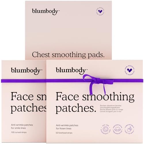 Amazon.com : BLUMBODY Chest Wrinkle Patches 2 Pack, Forehead and Smile ...