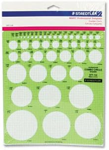 Amazon.com : Staedtler® Templates TEMPLATE,COMBO CIRCLE 39V2208 (Pack ...