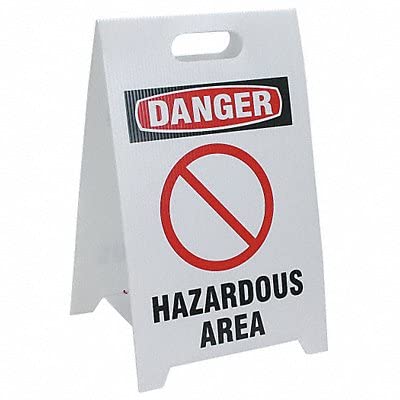 Floor Stand Safety Sign, 12 x 20: Amazon.com: Industrial & Scientific