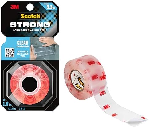 Scotch 3M Extreme Double Sided Tape, 1M Holds 6.7Kg, Works On Uneven ...