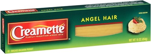 Amazon.com : Creamette Angel Hair Spaghetti Enriched Pasta 16 oz. (Pack ...