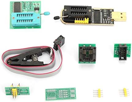 Amazon.com: EEPROM BIOS USB Programmer CH341A and SOIC8 Clip and 1.8V ...