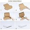 RLAVBL 254x204x77 mm (10x8x3 in) Shipping Boxes Set of 25, White ...